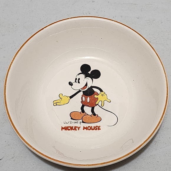 Disney | Dining | Vintage Disney Mickey Mouse Bowl | Poshmark